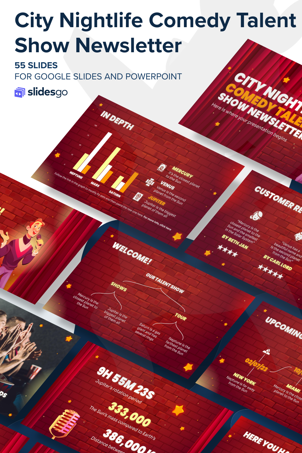 City Nightlife Comedy Talent Show Newsletter | Google Slides