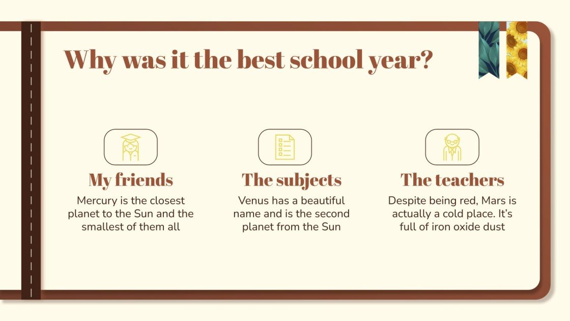Middle School End of Year Memory Book | Google Slides & PPT