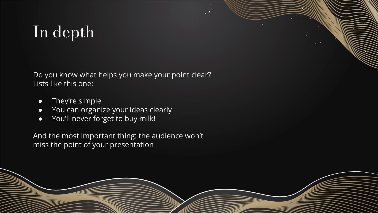 Dark Newsletter | Google Slides & PowerPoint template