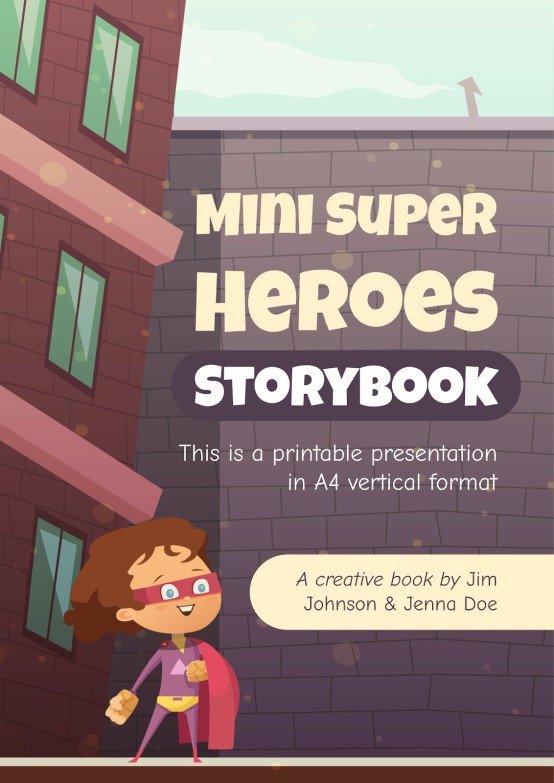 Mini Super Heroes Storybook | Google Slides & PowerPoint