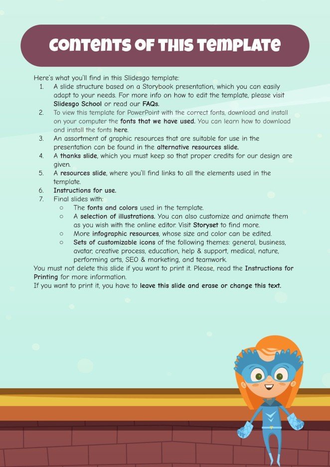 Mini Super Heroes Storybook | Google Slides & PowerPoint