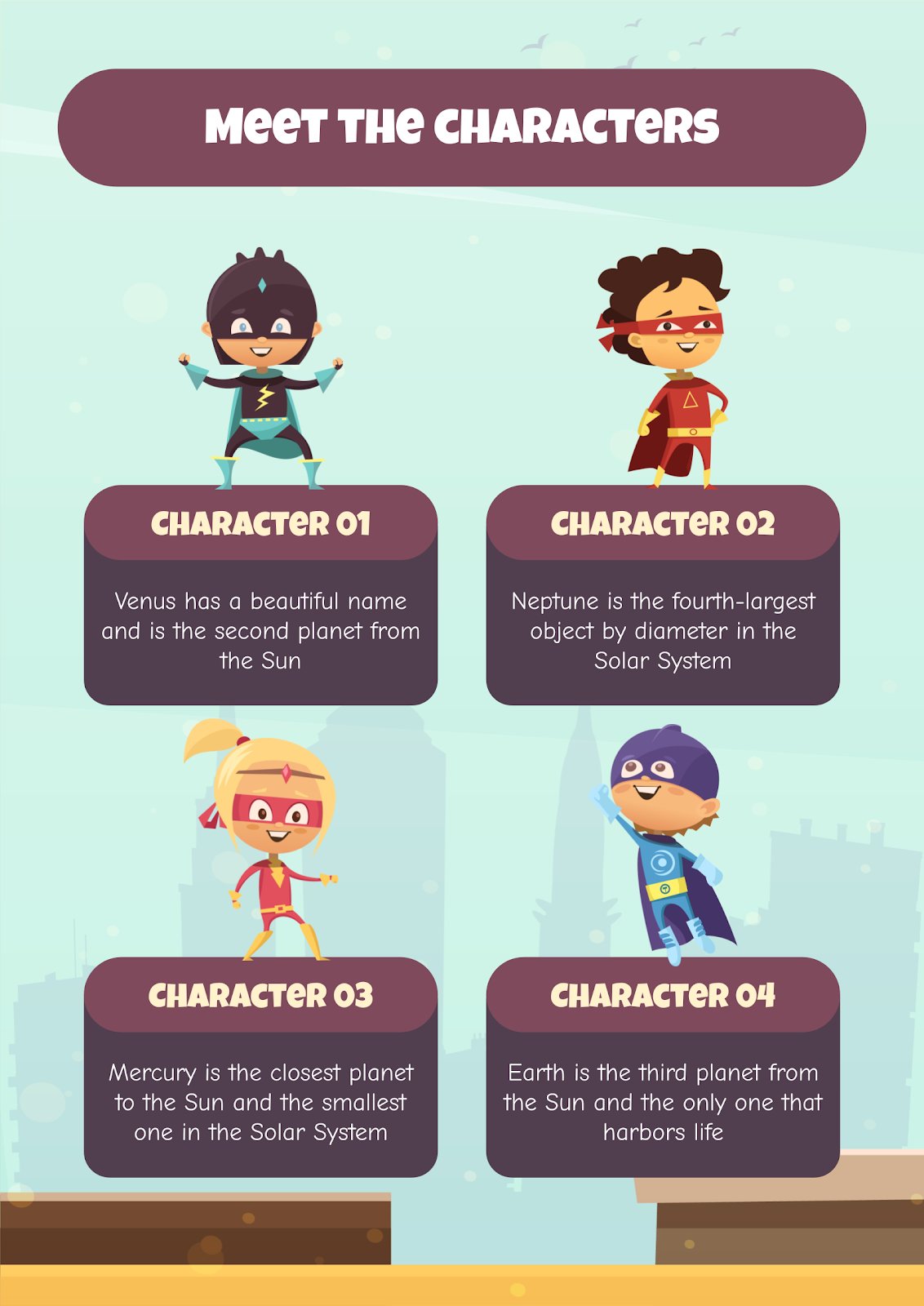 Mini Super Heroes Storybook | Google Slides & PowerPoint