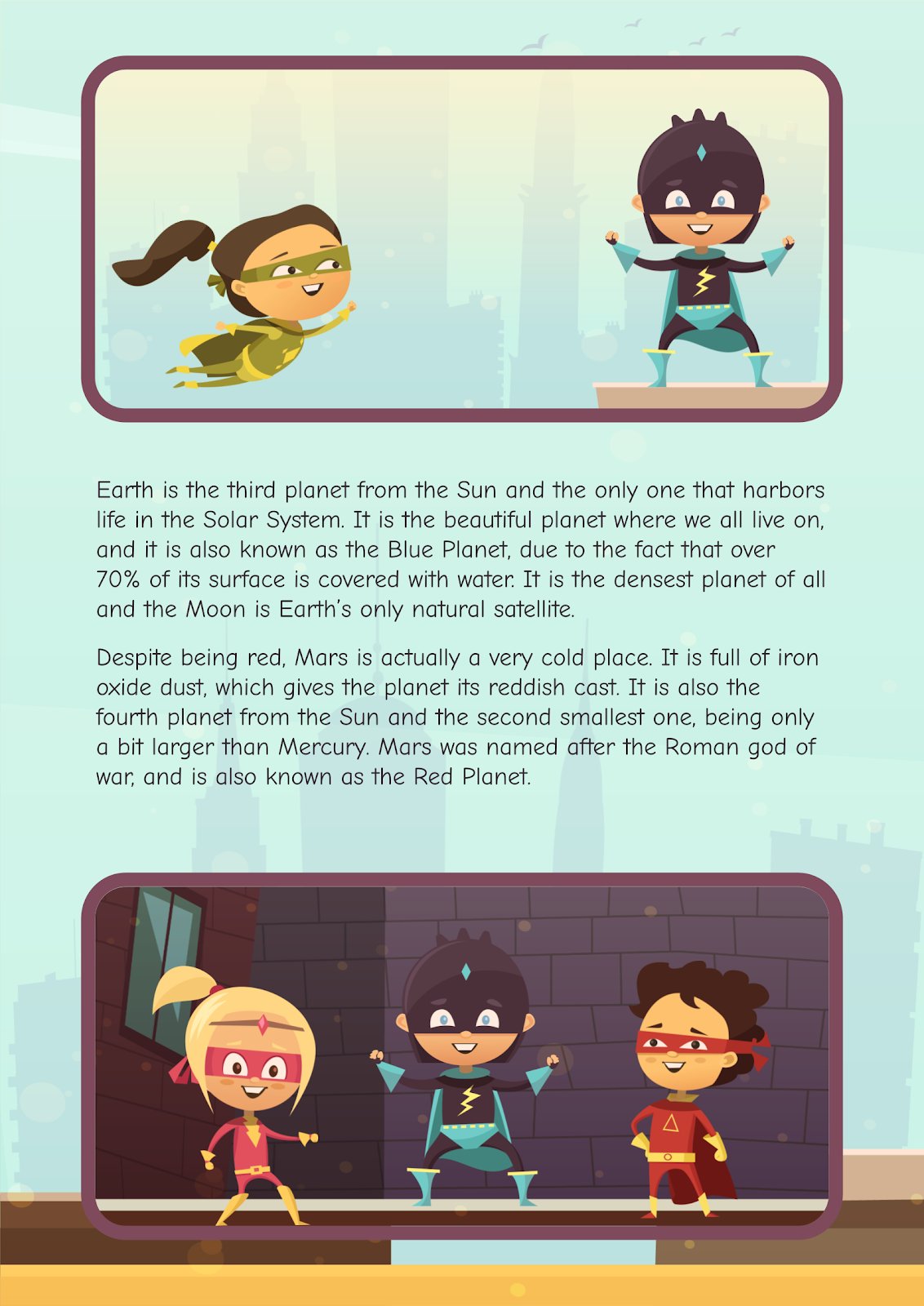 Mini Super Heroes Storybook | Google Slides & PowerPoint