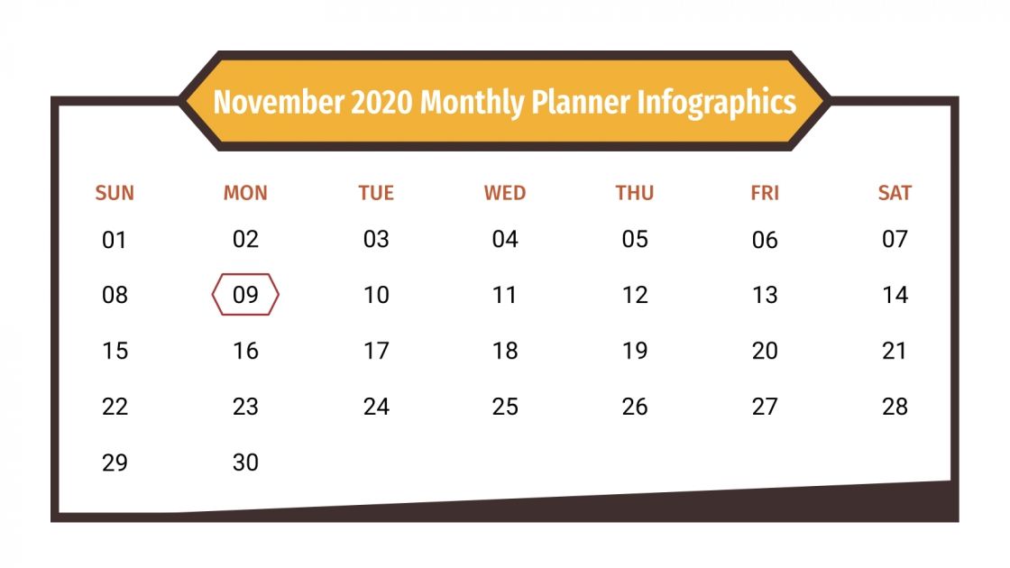 November Monthly Planner for Google Slides & PowerPoint
