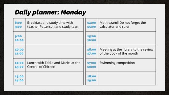 Tanner Planner for Students | Google Slides & PPT template