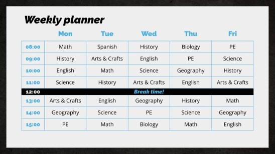Tanner Planner for Students | Google Slides & PPT template