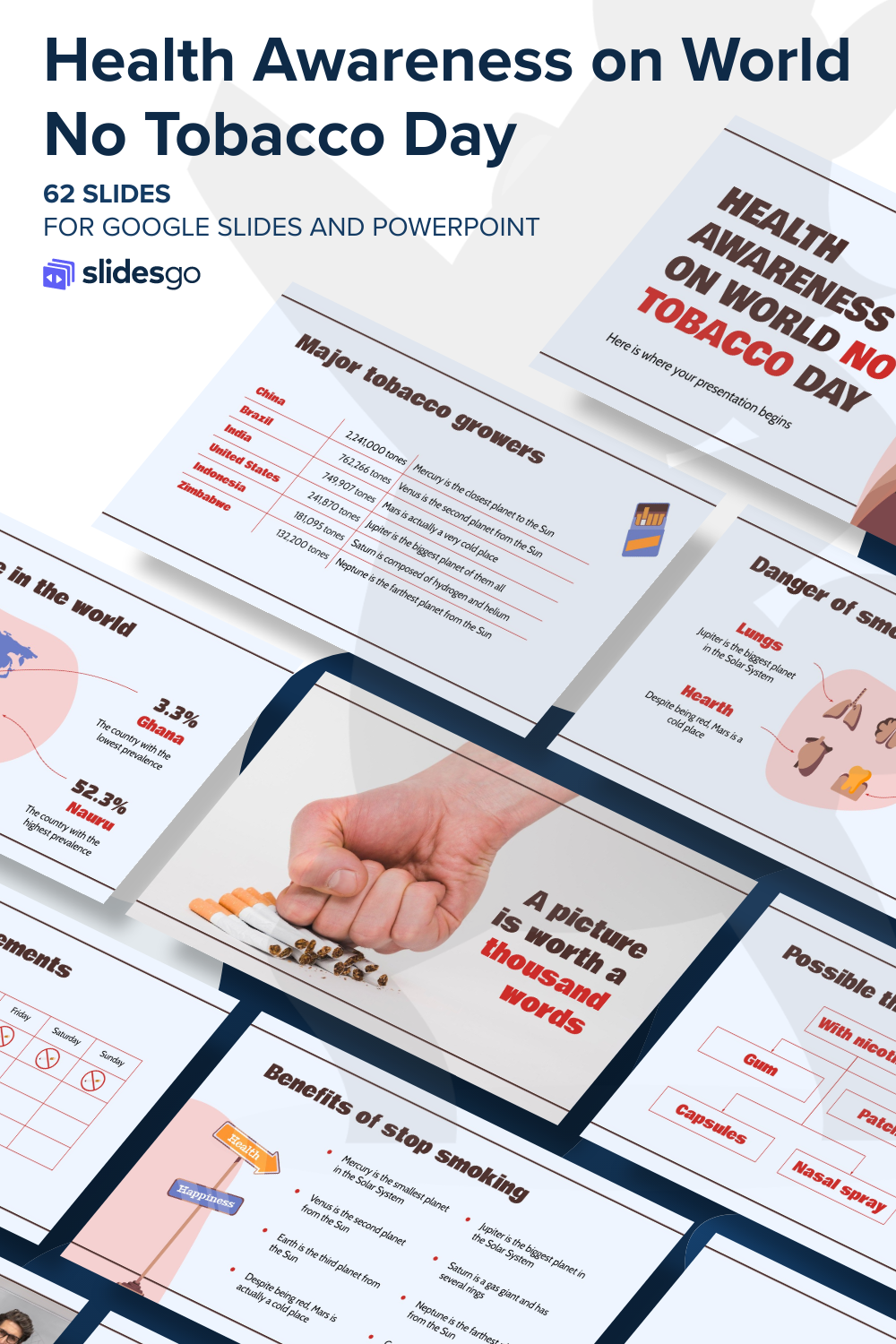 Health Awareness on World No Tobacco Day | Google Slides & PPT