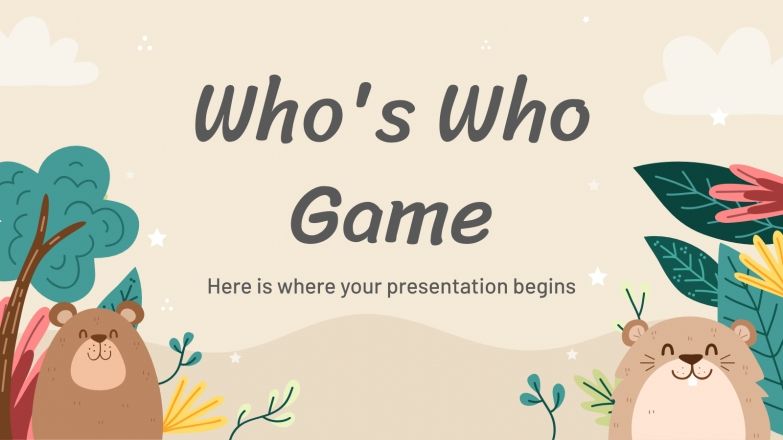 Who’s Who Game Google Slides theme & PowerPoint template