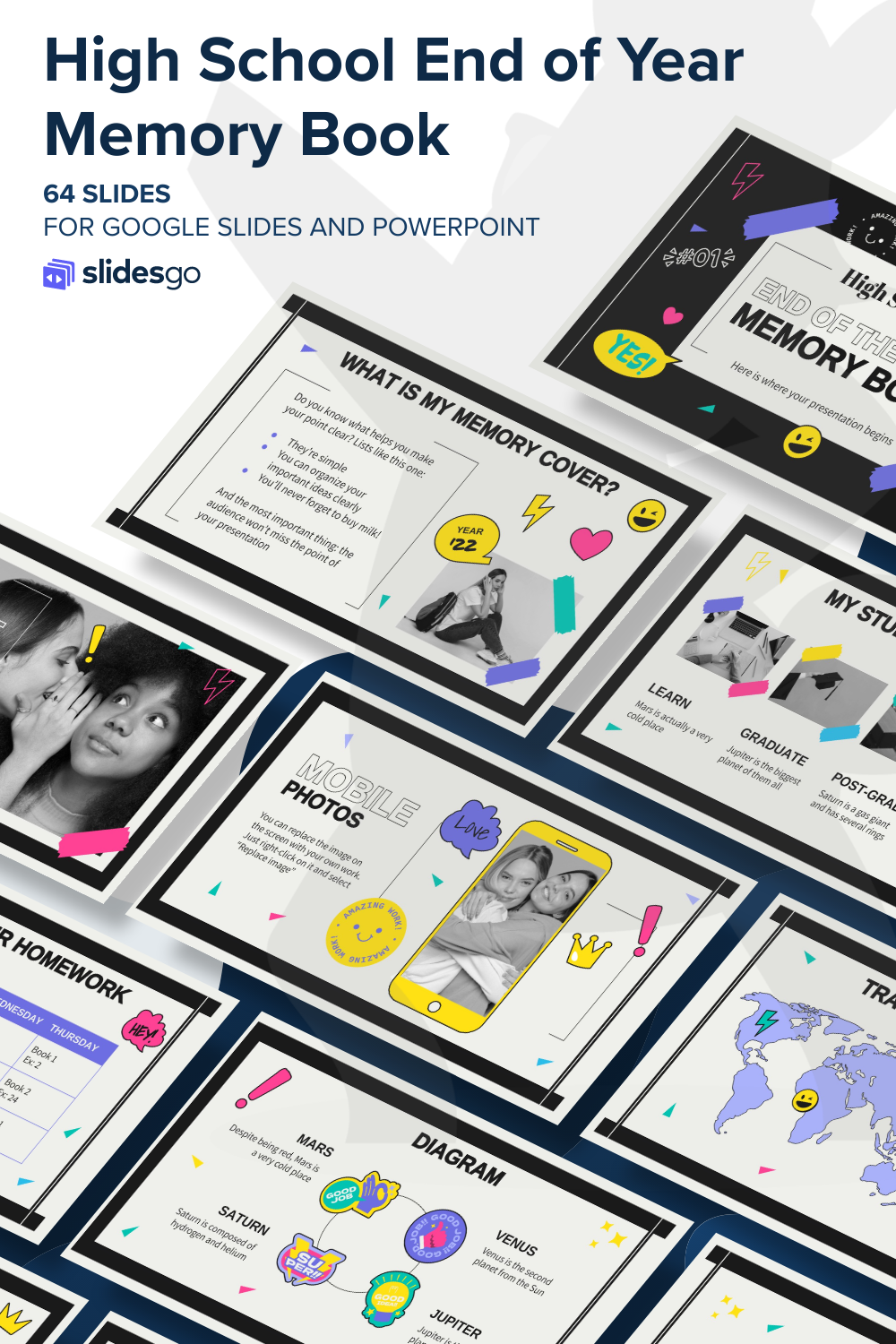 High School End of Year Memory Book | Google Slides & PPT