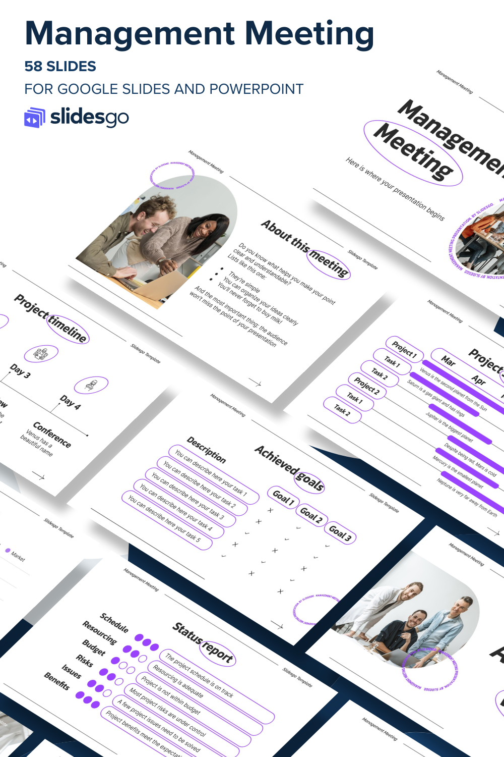 Management Meeting | Google Slides & PowerPoint template