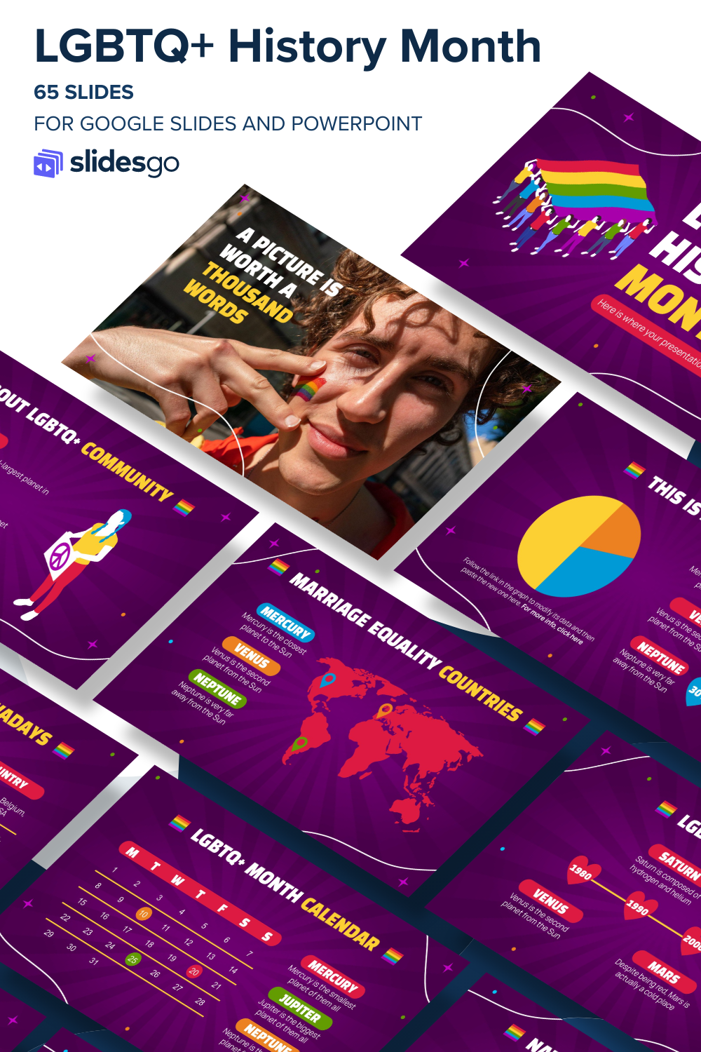 LGBTQ+ History Month | Google Slides & PowerPoint