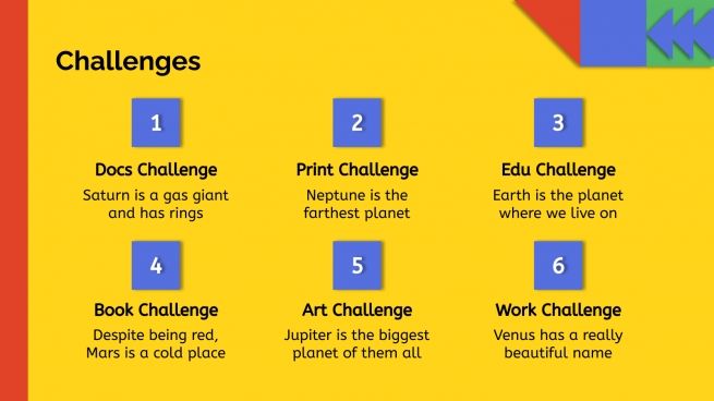 Education Box Challenge Google Slides and PowerPoint template