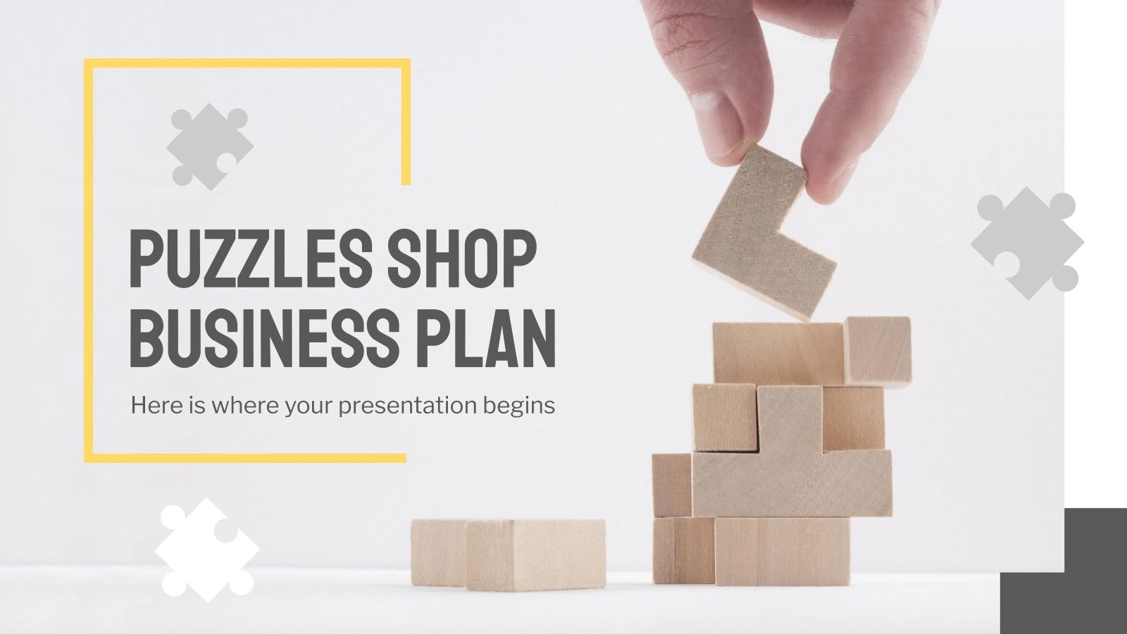Modèles gratuits sur des puzzles pour Google Slides et PPT