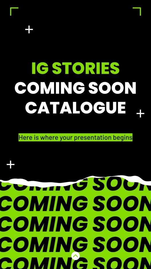 IG Stories Coming Soon Catalogue Google Slides & PPT template