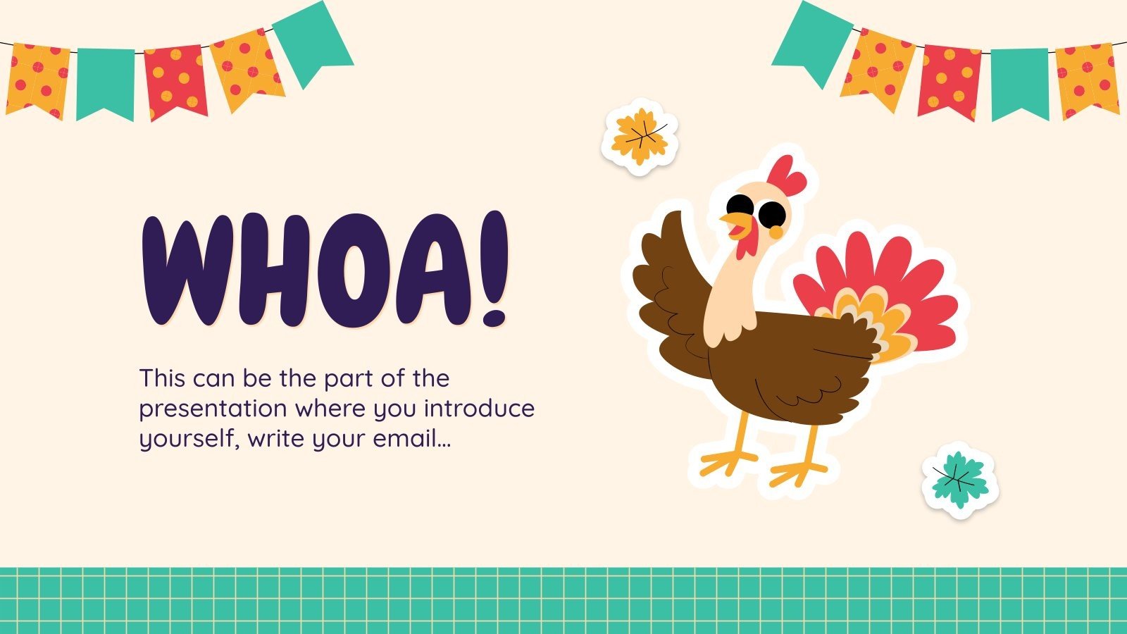 Mes de los amantes del pavo | Google Slides y PowerPoint