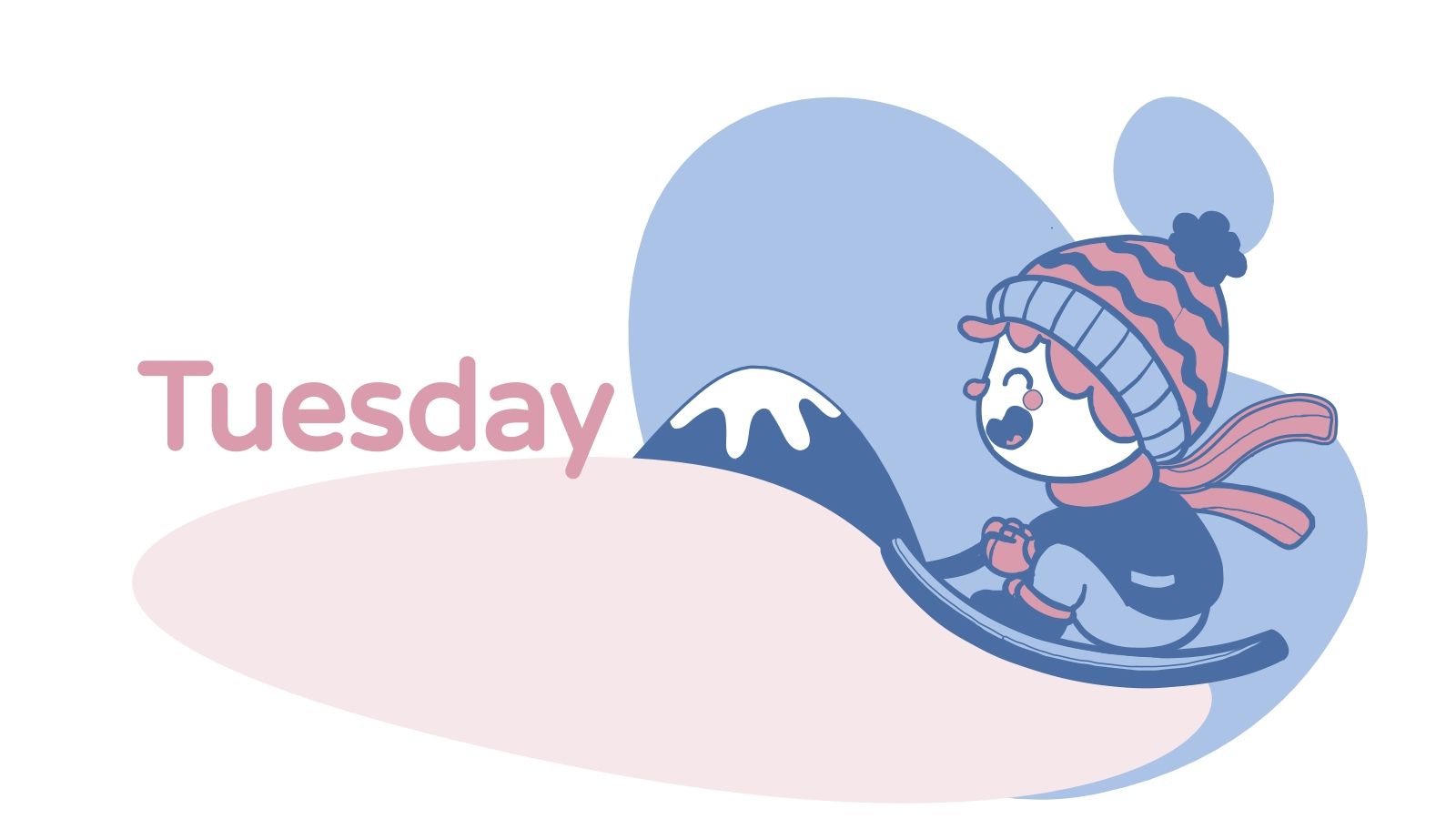 Winter Daily Planner Google Slides theme and PowerPoint template