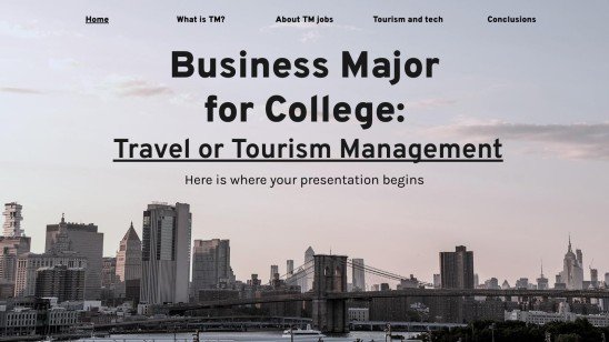 Business Major for College: Travel or Tourism Management