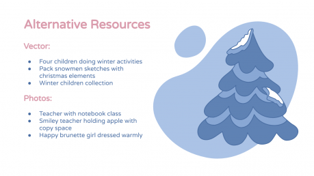 Winter Daily Planner Google Slides theme and PowerPoint template