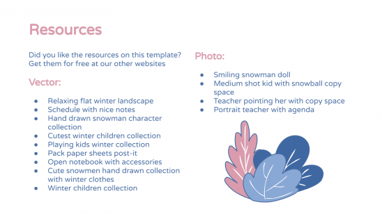 Winter Daily Planner Google Slides theme and PowerPoint template