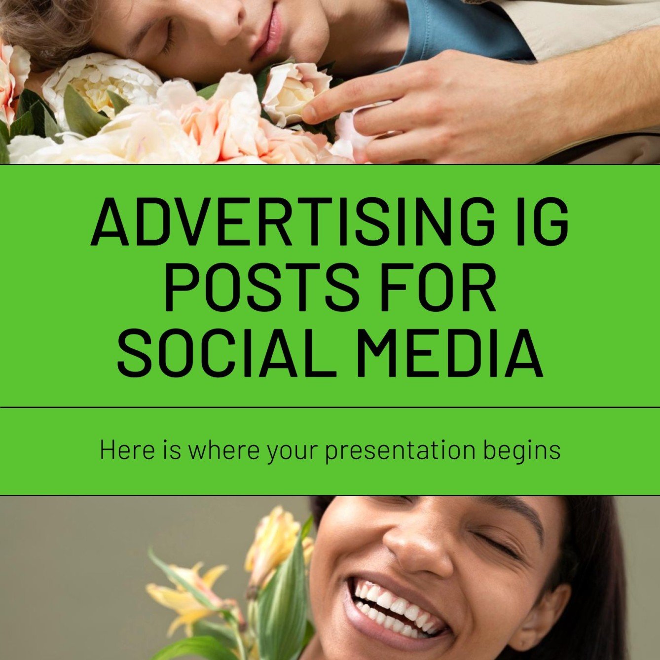 Advertising IG Posts for Social Media | Google Slides & PPT