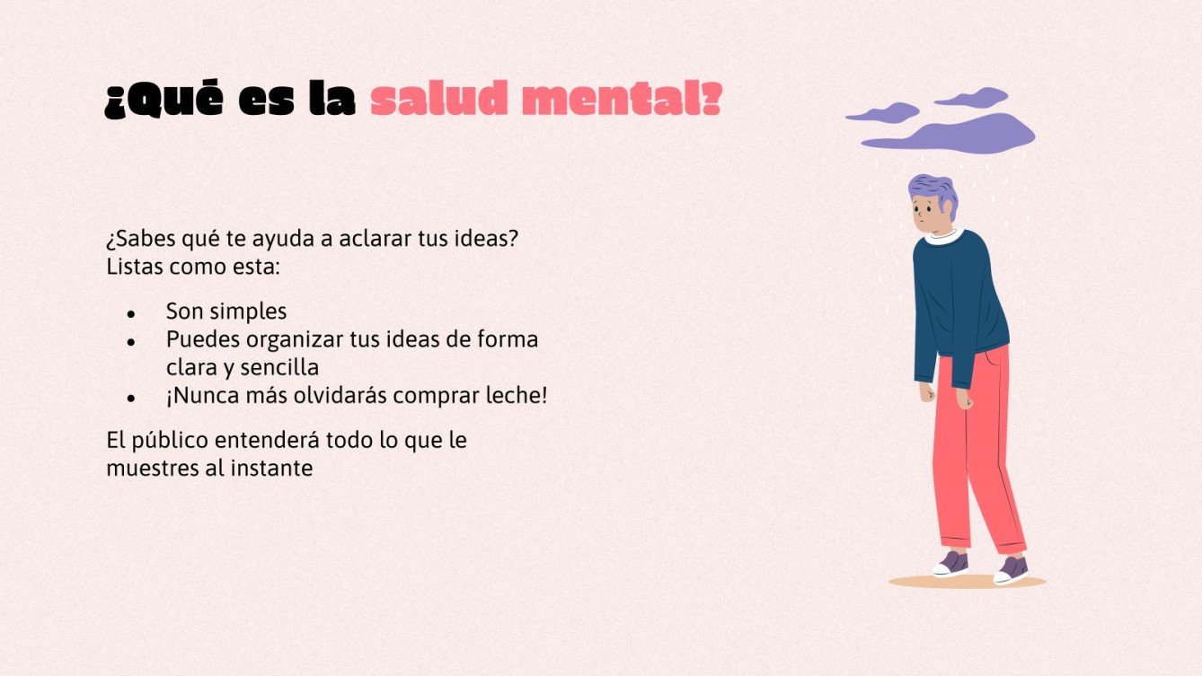 La salud mental en adolescentes | Google Slides y PowerPoint