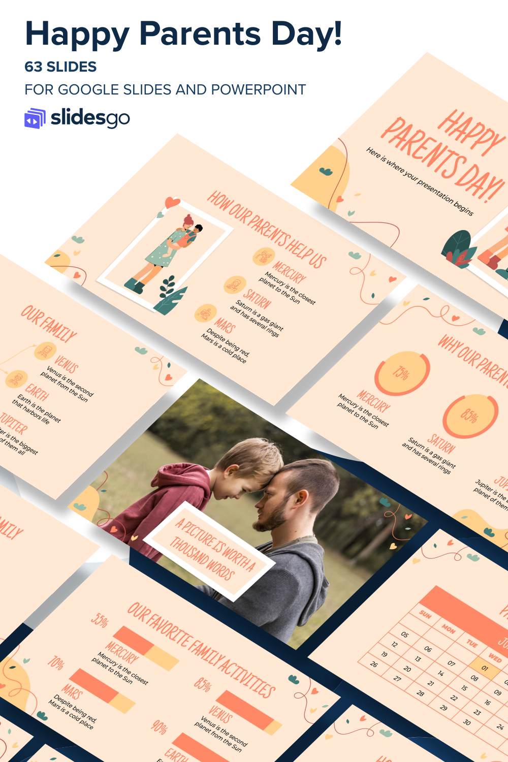 Happy Parents Day! | Google Slides & PowerPoint template