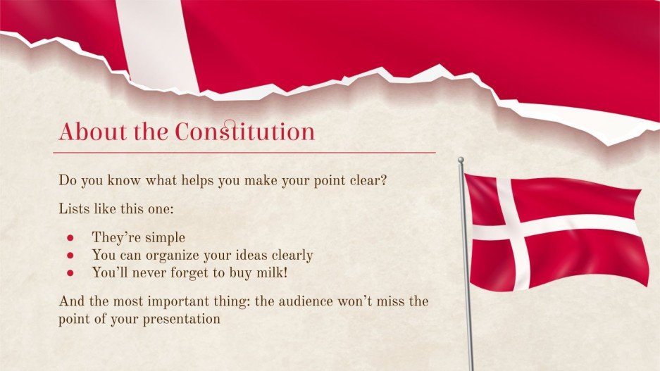 Denmark's Constitution Day | Google Slides & PowerPoint