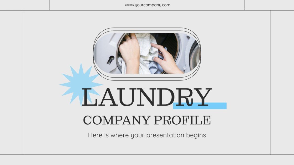 Laundry Company Profile | Google Slides & PowerPoint