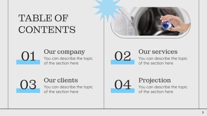 Laundry Company Profile | Google Slides & PowerPoint