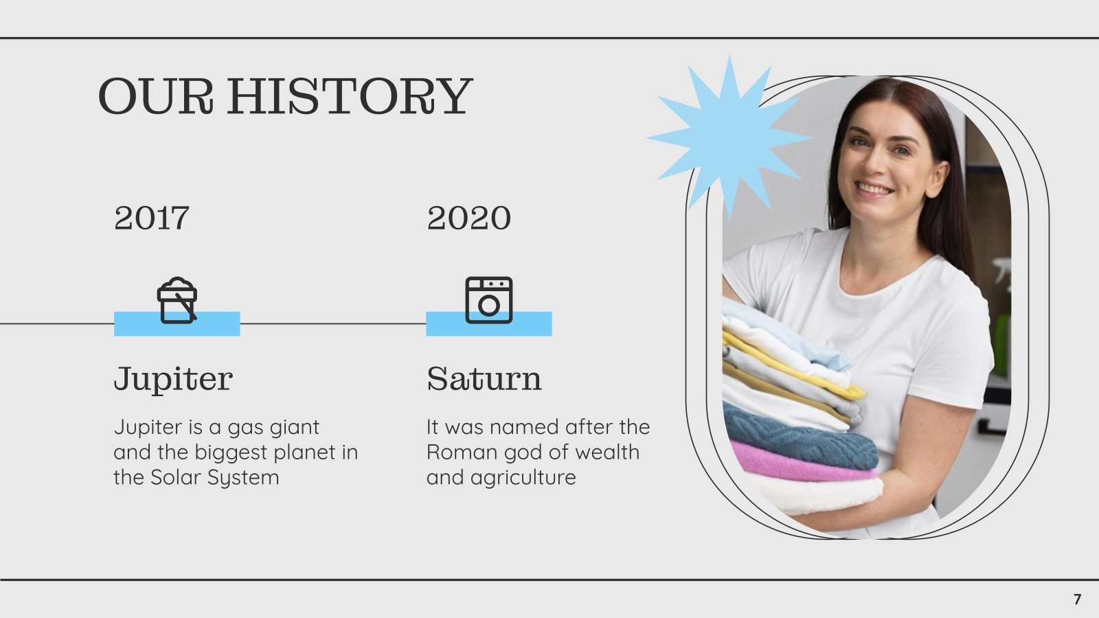 Laundry Company Profile | Google Slides & PowerPoint