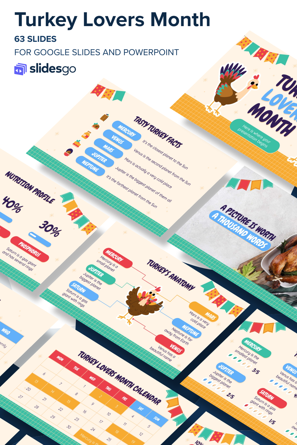 Turkey Lovers Month | Google Slides & PowerPoint
