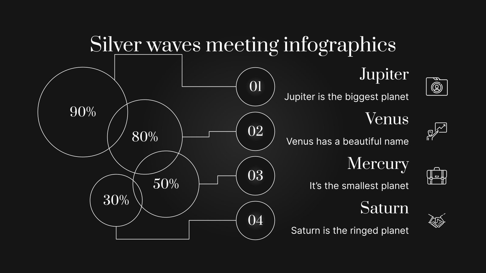 Silver Waves Meeting Infographics | Google Slides & PowerPoint