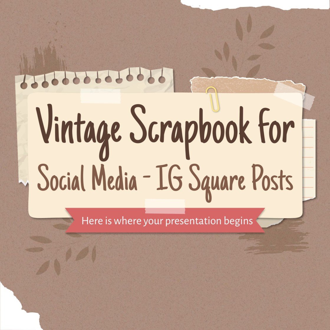 Free Google Slides & PowerPoint templates for a diary