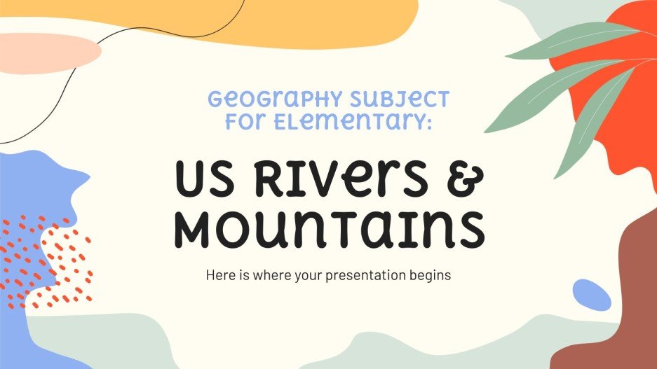 Geography: US Rivers & Mountains | Google Slides & PPT