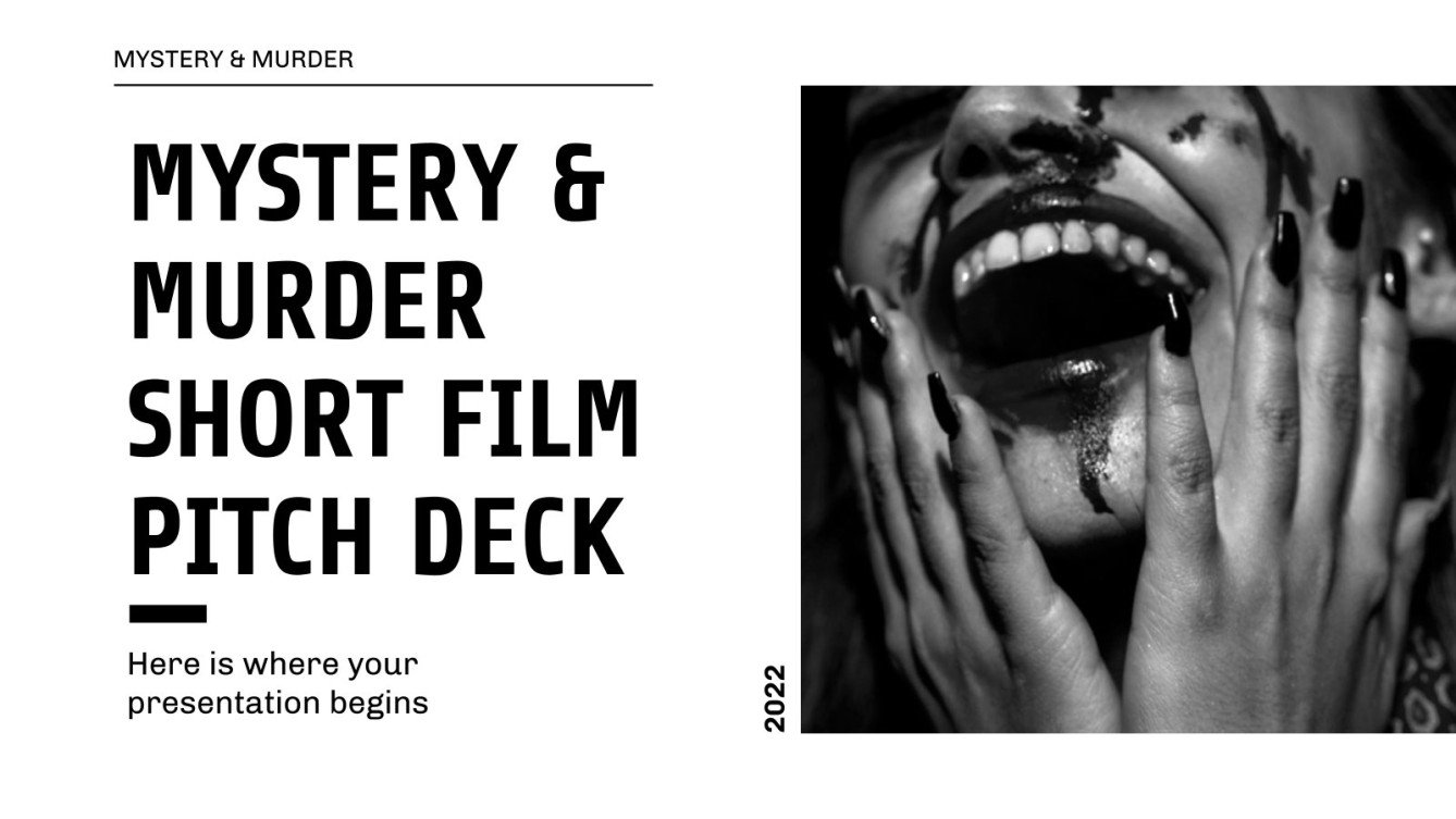 Free scary style Google Slides and PowerPoint templates