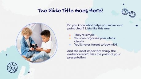 Pre-K School Center Google Slides and PowerPoint template