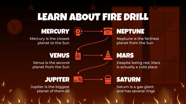 Fire Drill in School | Google Slides & PowerPoint
