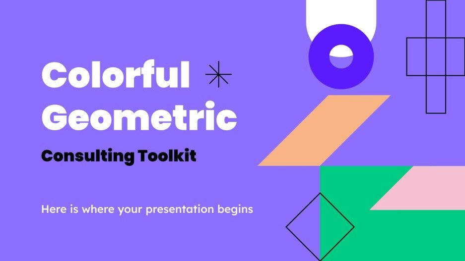 Colorful Geometric Consulting Toolkit | Google Slides & PPT
