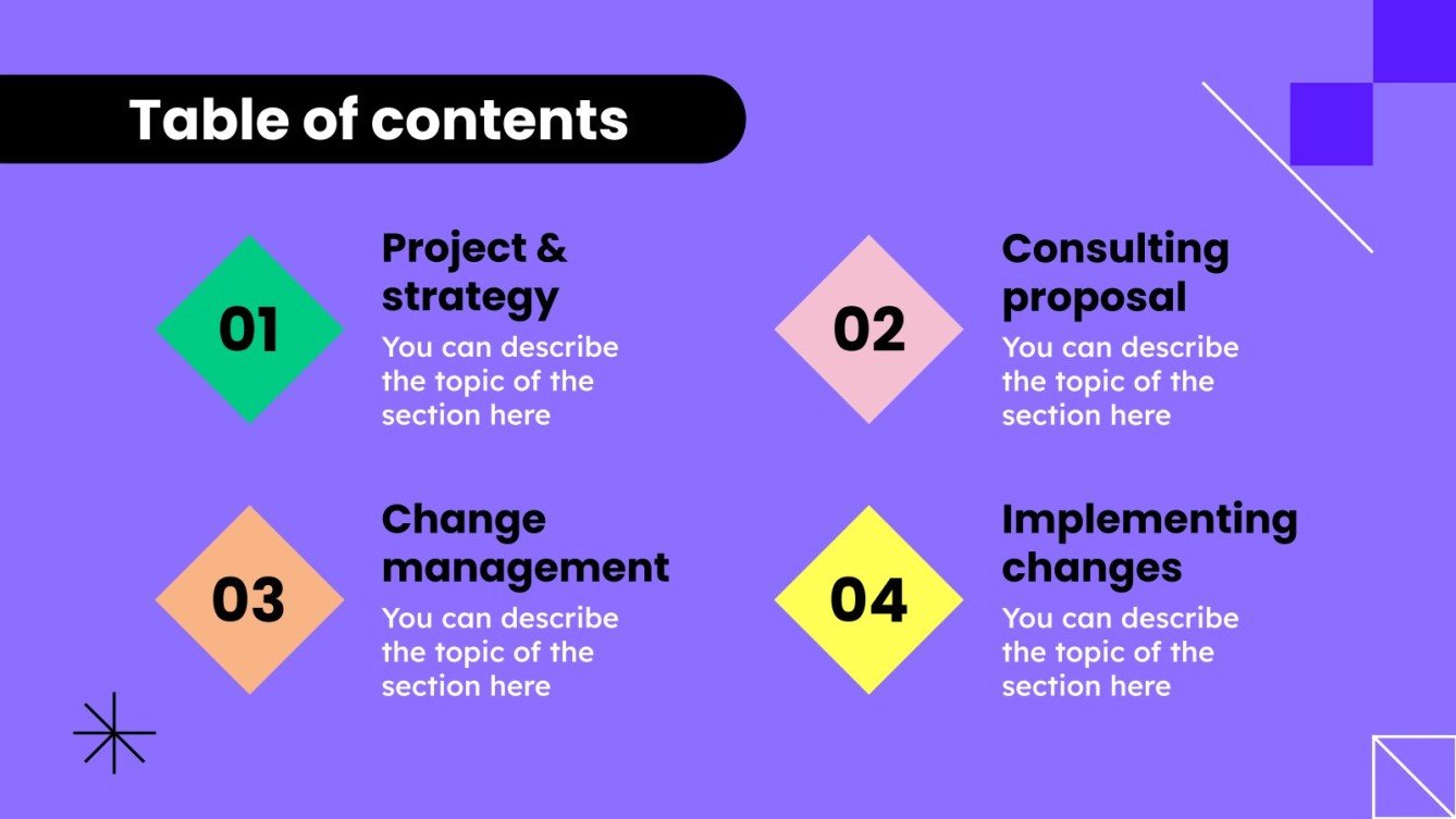 Colorful Geometric Consulting Toolkit | Google Slides & PPT
