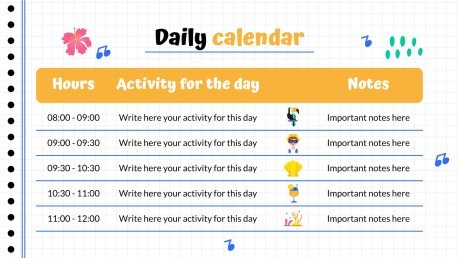 Pineapple Themed Personal Organizer | Google Slides & PPT