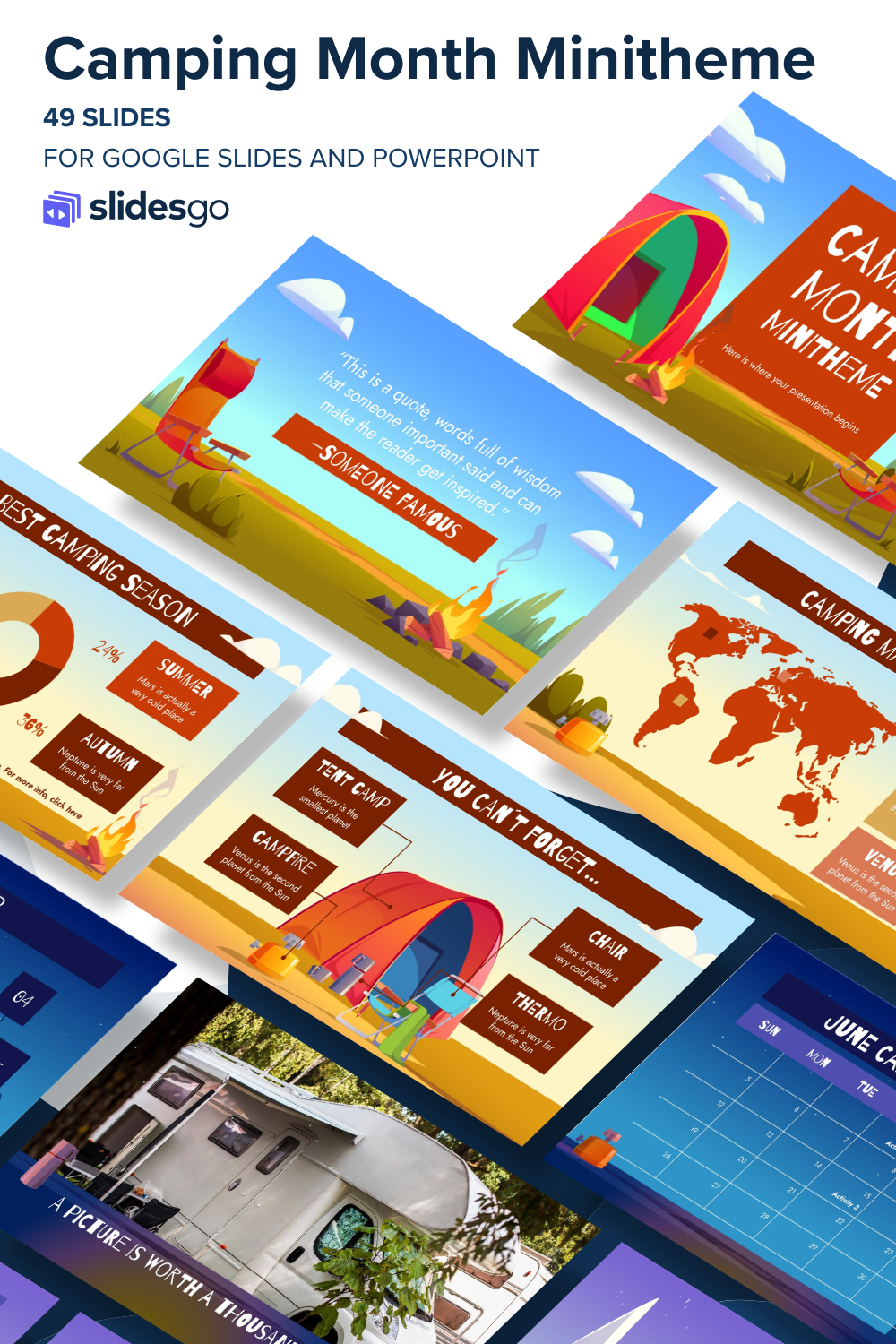 Camping Month Minitheme | Google Slides & PPT
