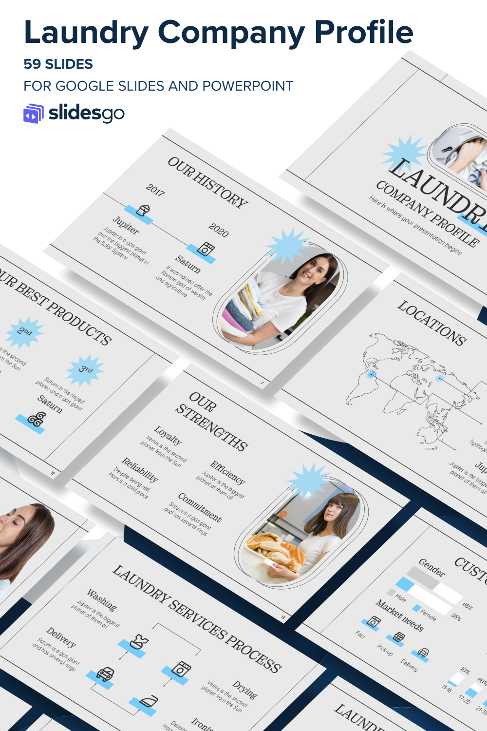 Laundry Company Profile | Google Slides & PowerPoint