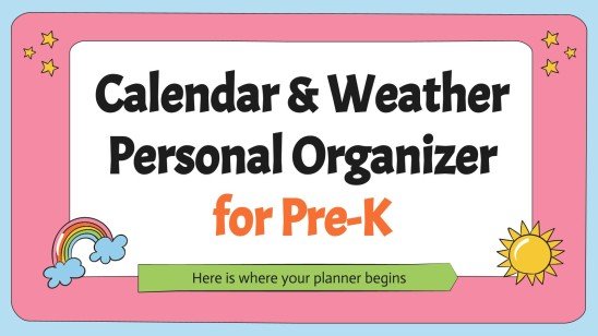 Calendar & Weather: Personal Organizer for Elementary