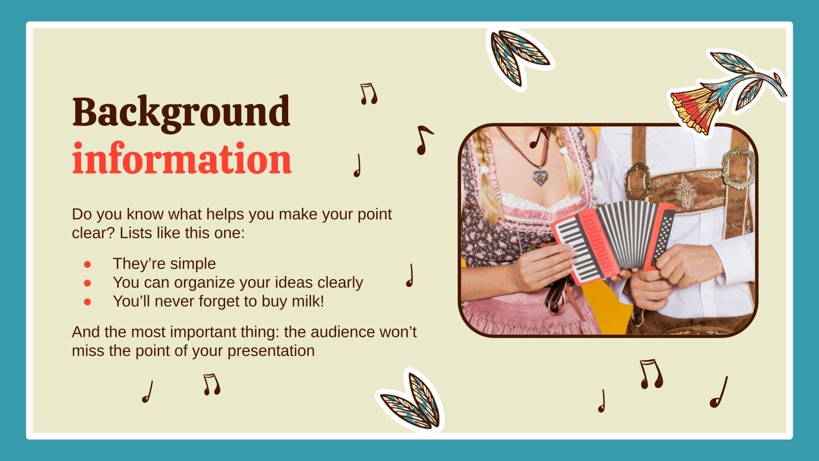 National Accordion Awareness Month | Google Slides & PPT