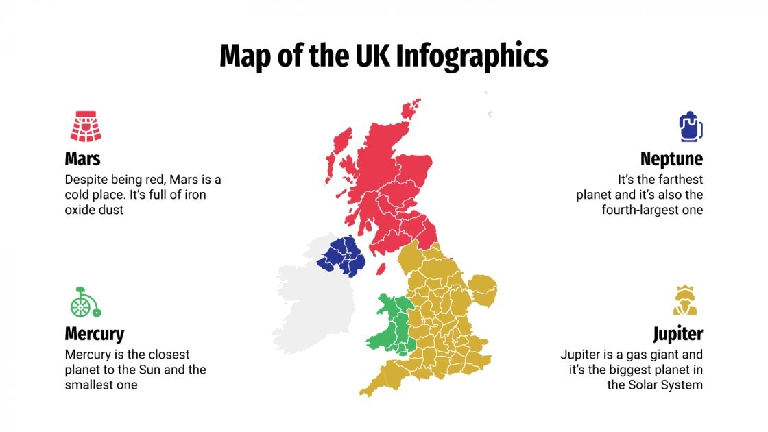 Map of the UK Infographics for Google Slides and PowerPoint