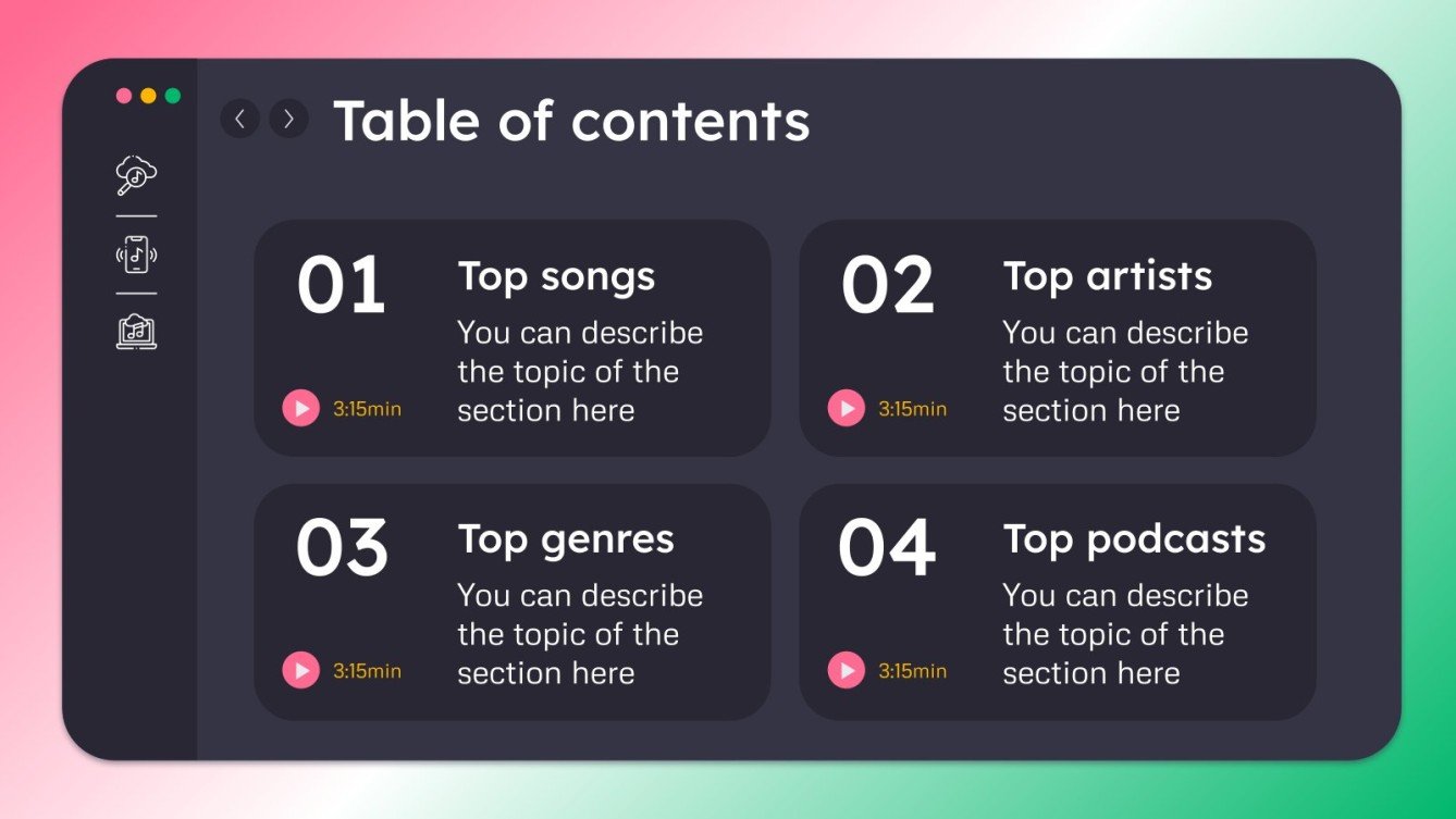 Music: Sharing Our Music Playlists! | Google Slides & PPT