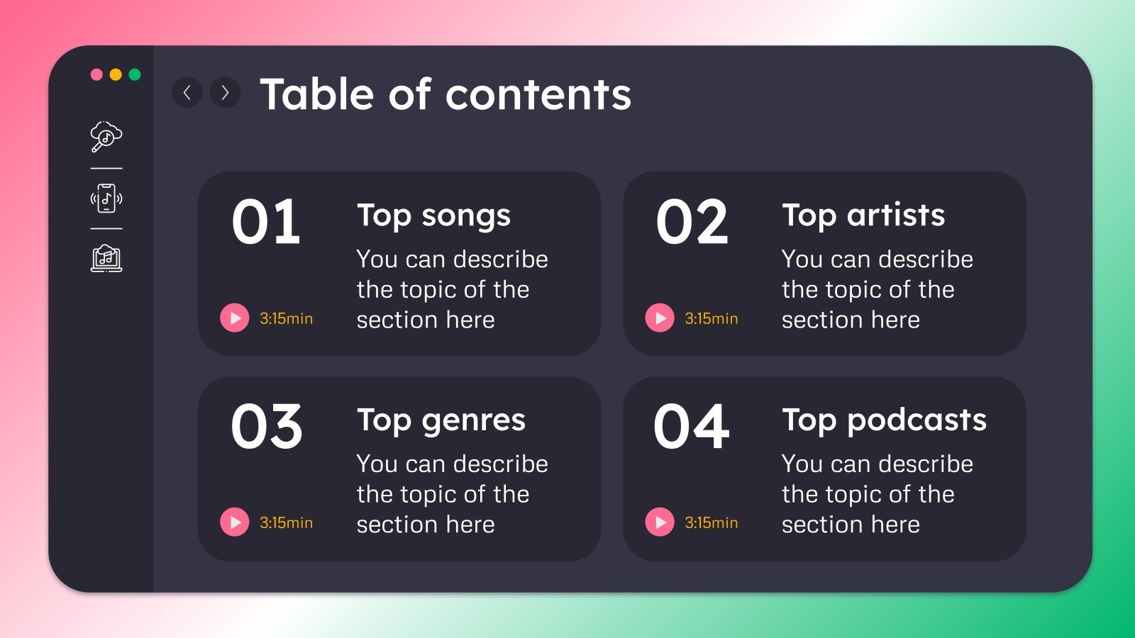 Music: Sharing Our Music Playlists! | Google Slides & PPT