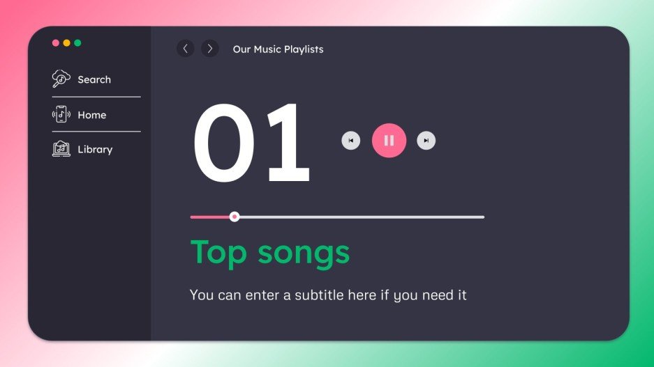 Music: Sharing Our Music Playlists! | Google Slides & PPT