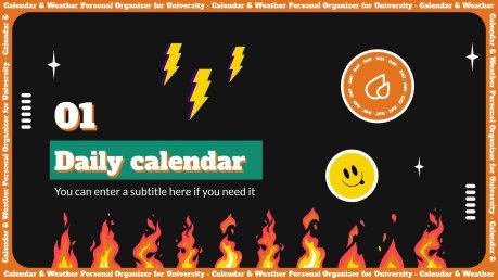 Calendar & Weather: Personal Organizer for University