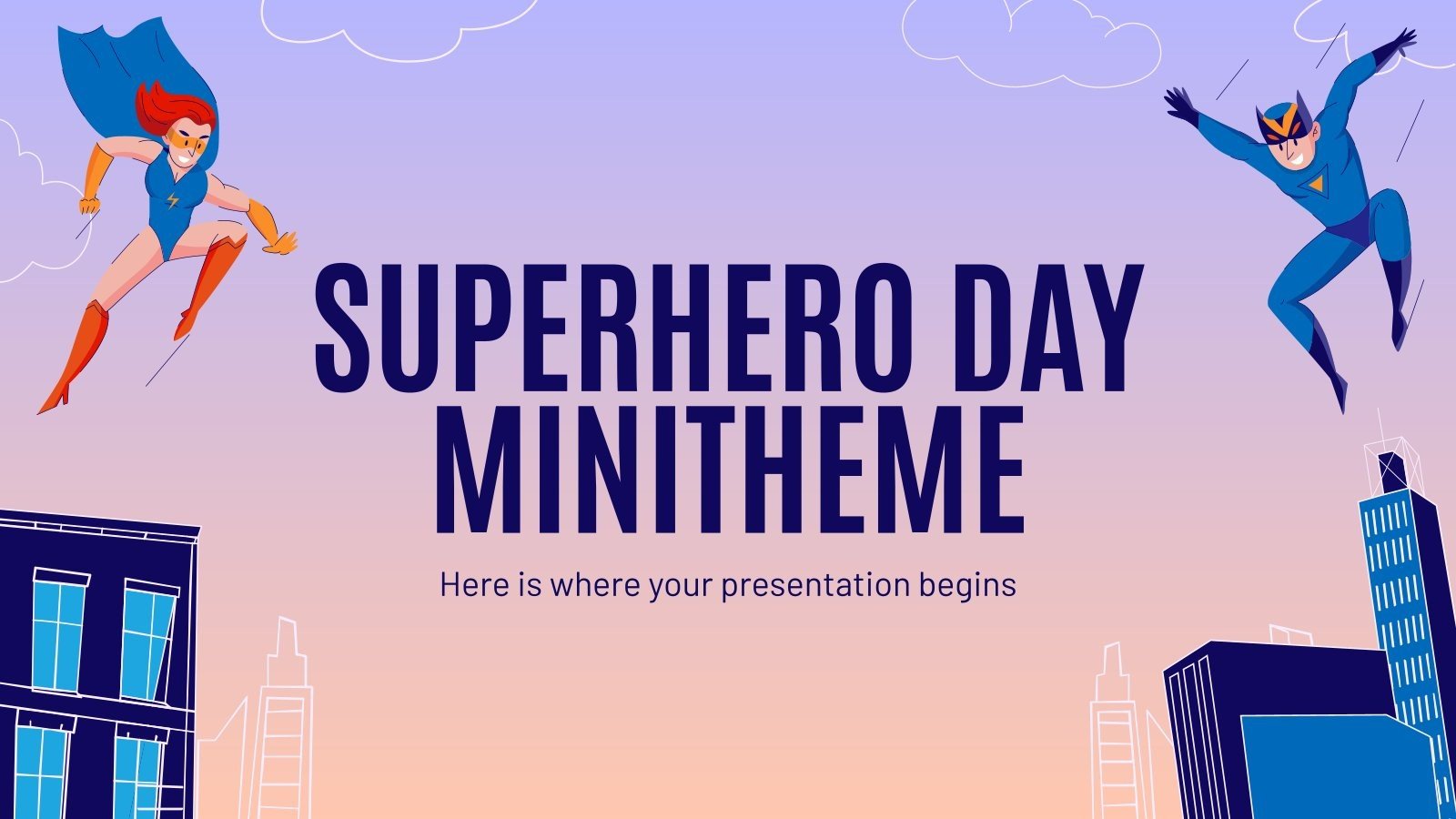 Minitema: día del superhéroe | Google Slides y PowerPoint